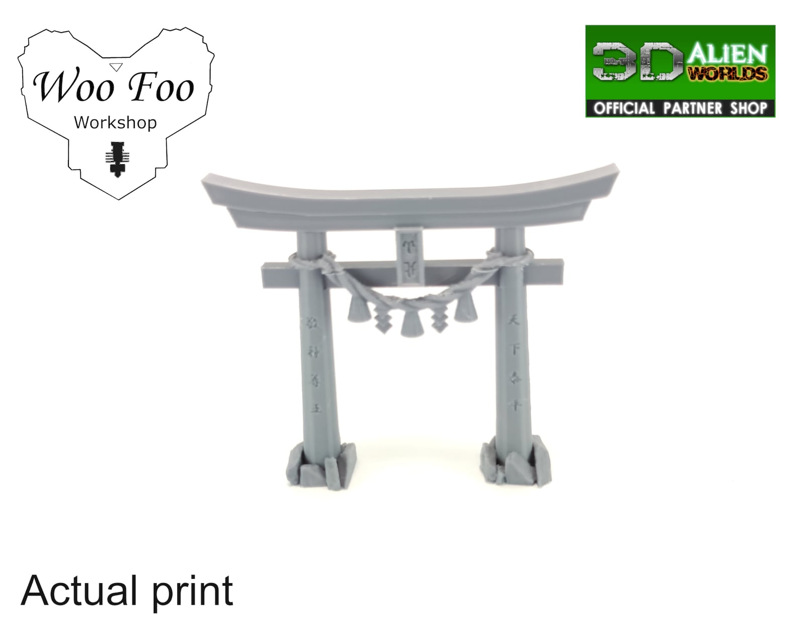 Samurai Small Torii Gate Symbols and Rope 28mm 3D Printed - Etsy