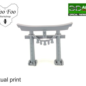 Samurai Small Torii Gate Symbols and Rope 28mm 3D Printed Terrain Test ...