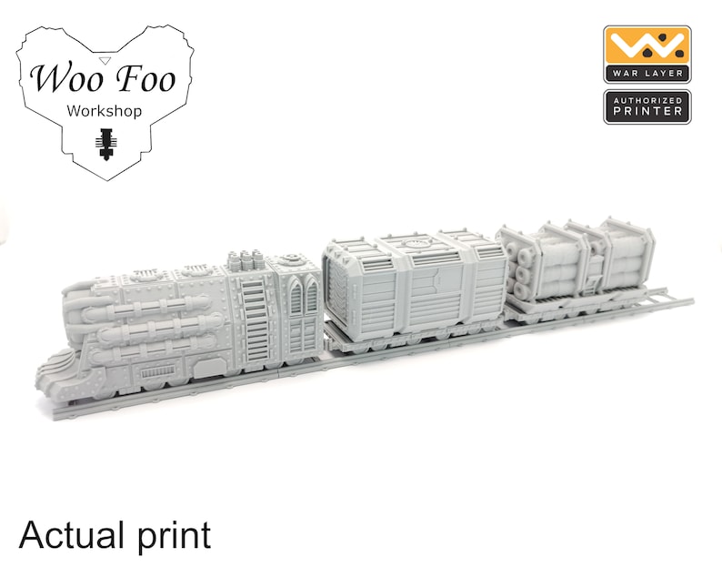 Sci Fi Gothic Train Transport Set 3D Printed Gaming Terrain | Etsy UK