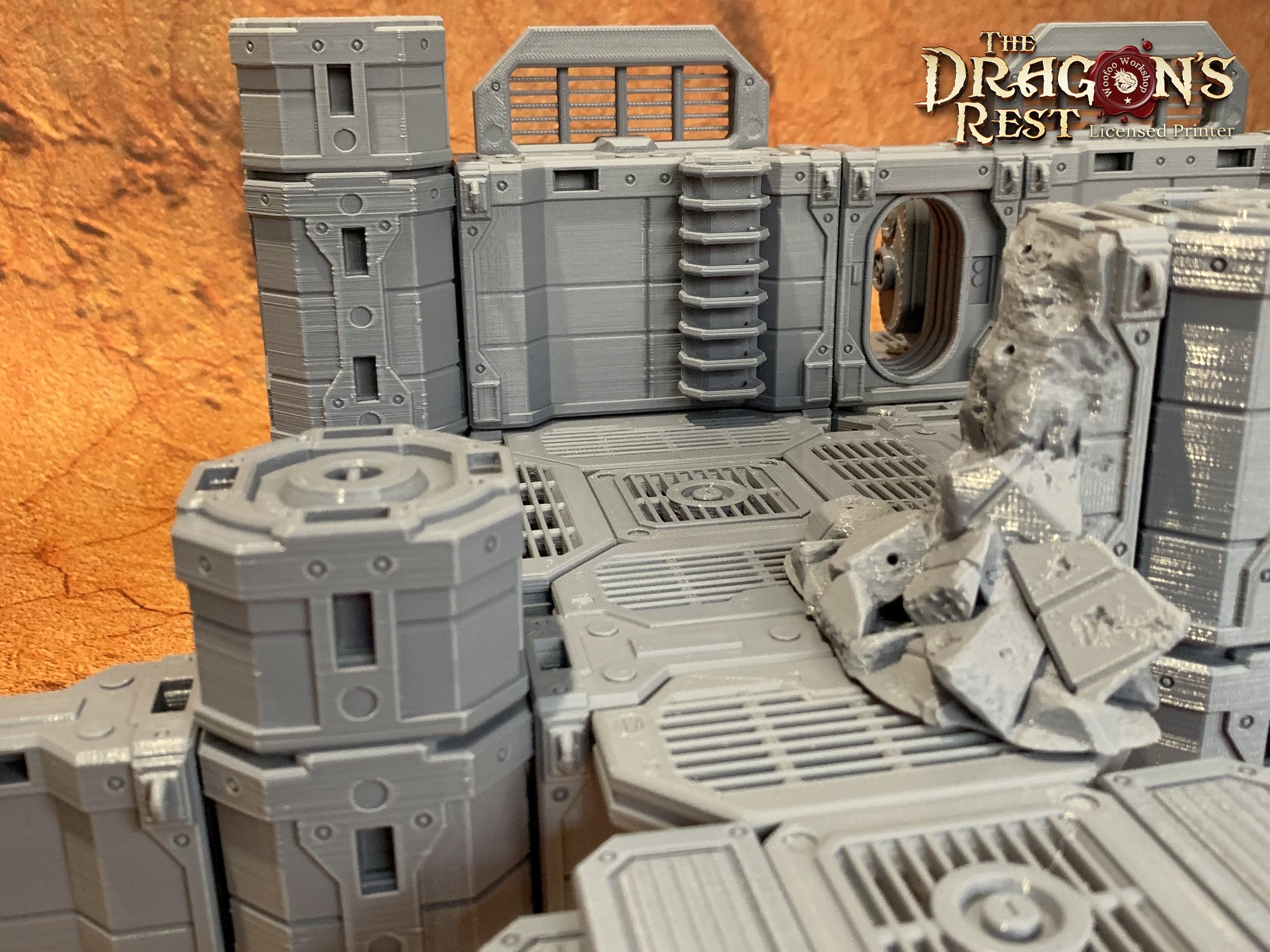 Ruined Fortress and Walkways 3d Printed Terrain, Wargaming - Etsy Australia