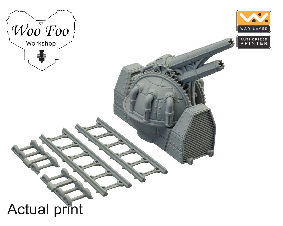 Sci Fi Gothic Train Orbital Gun 3D Printed Gaming Terrain - Warlayer - Etsy