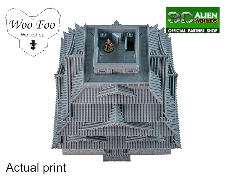 Samurai Castle With Underground Entrance 28mm 3D Printed Terrain Test ...