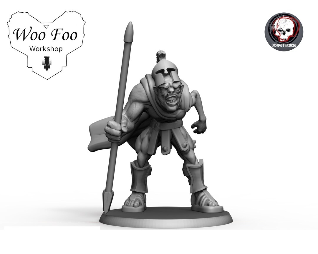 Battle of Thermopylae - Spartan Ephialtes 32mm Miniature Resin 3D ...