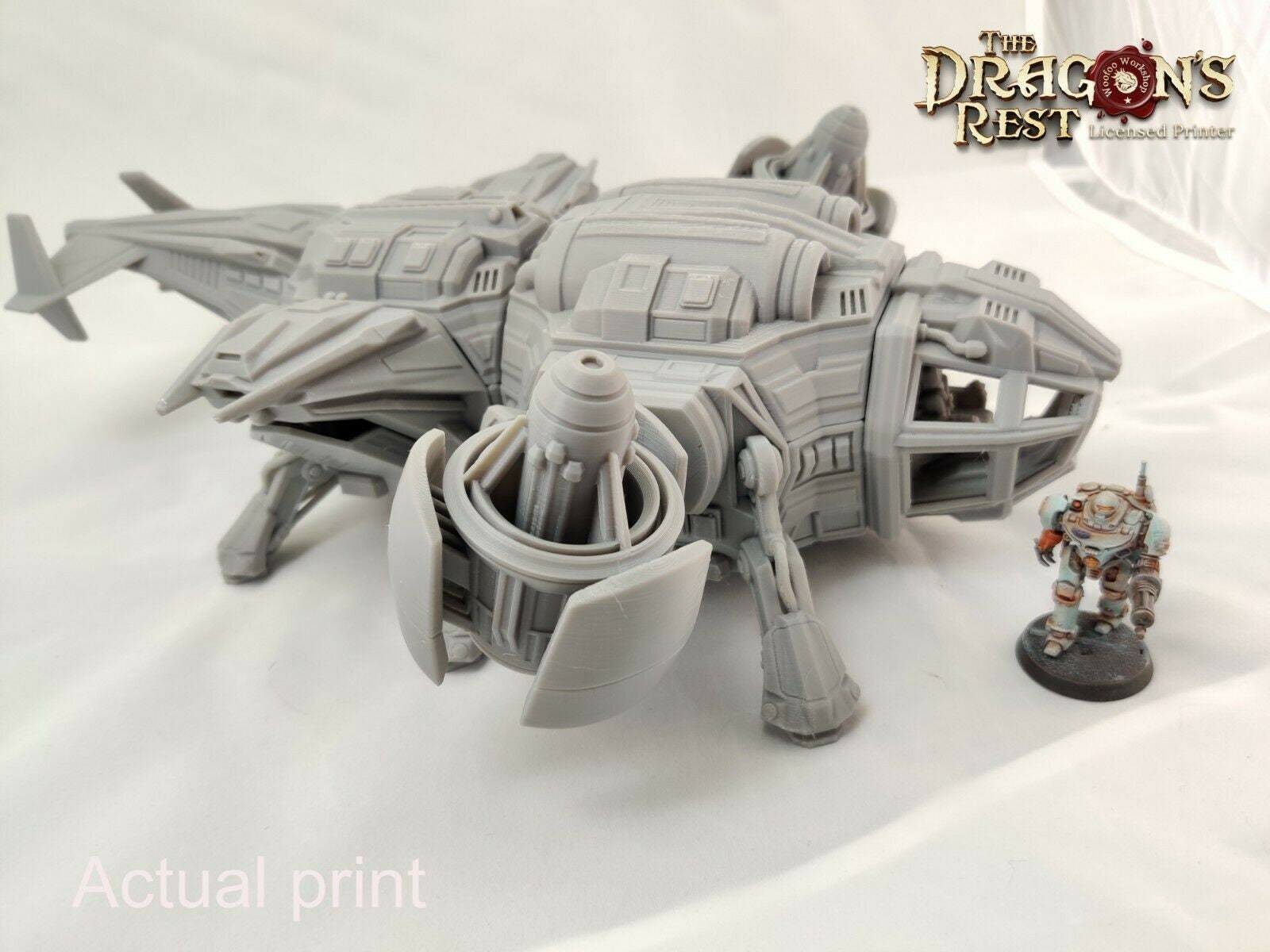 Sci Fi Dragonfly Heavy Dropship terrain 40k infinity | Etsy