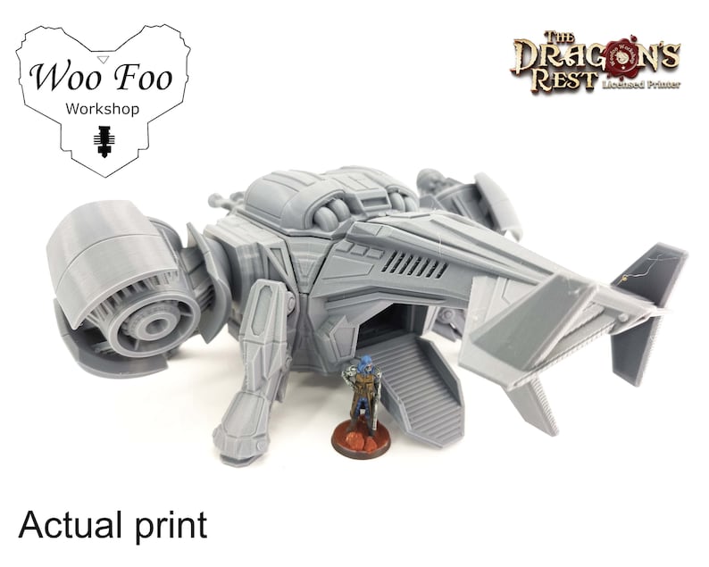 Sci Fi Grasshopper Spaceship 3d Printed Kill Team, 28mm Wargaming ...