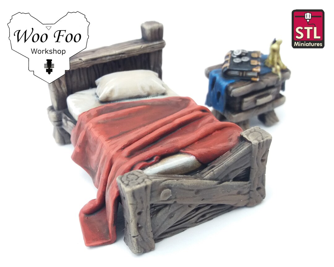Fantasy Props Bedroom Set A Resin 3D Printed Gaming Terrain STL ...