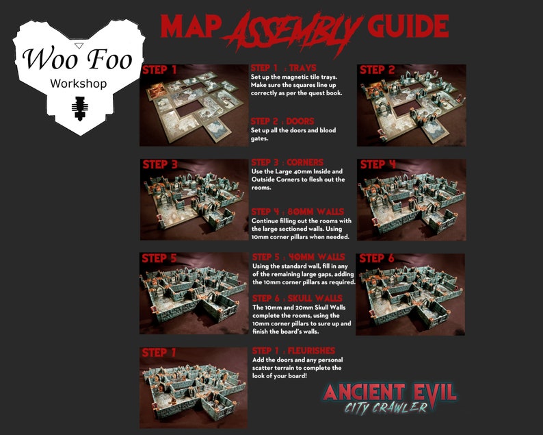 Vampire Dungeon Compatible 3D Printed Terrain Set Ancient | Etsy