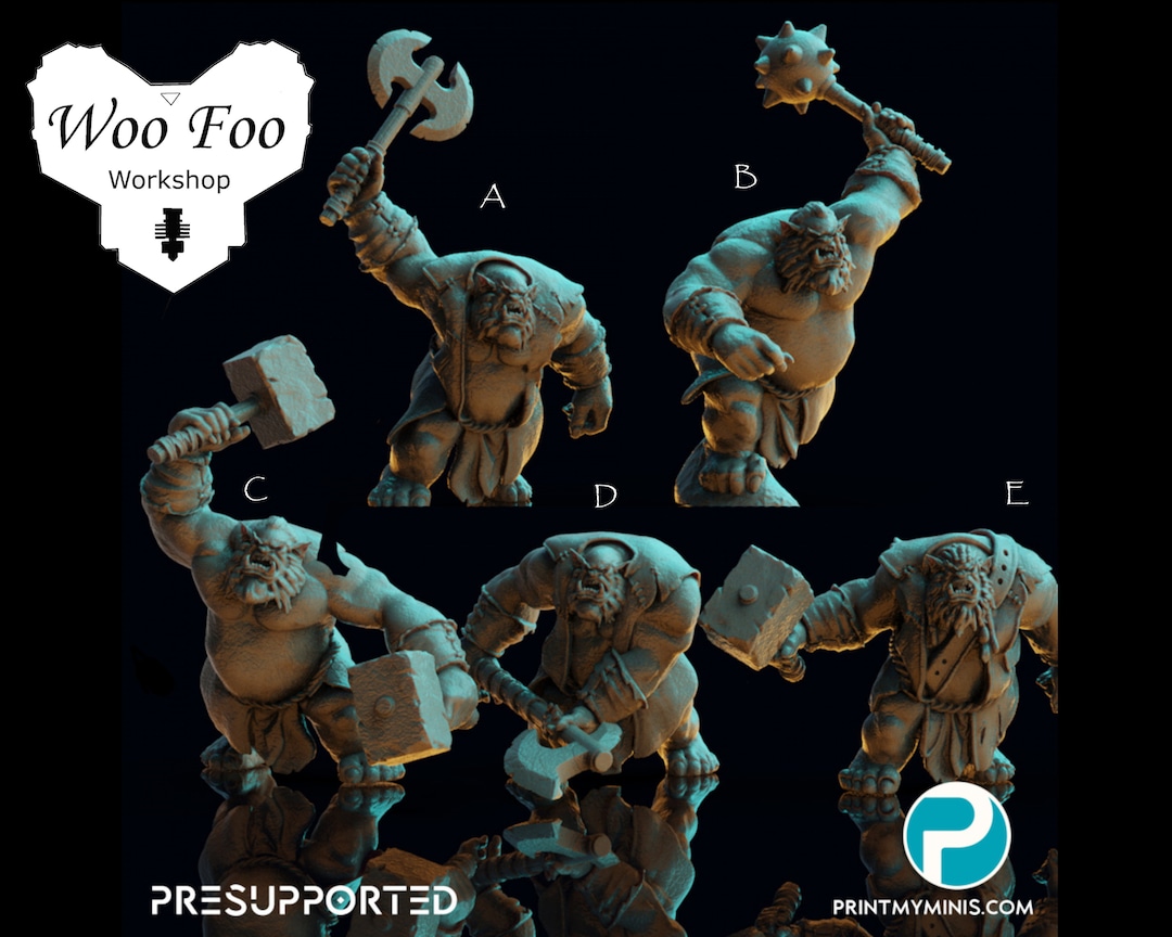 Bugbear Miniatures 3D Printed in Resin 32mm Fantasy, Print My Minis - Etsy