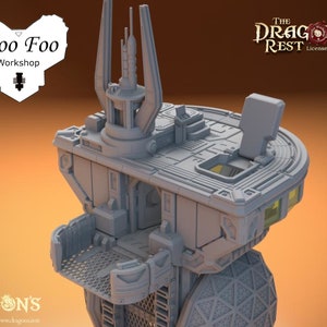 Sci fi scatter Control Tower 3D printed terrain 40K | Etsy