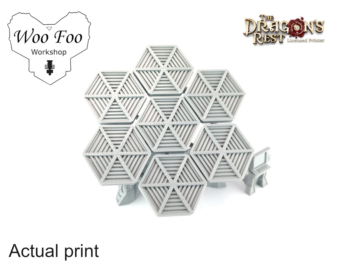 Sci Fi Solar Array 3D Printed Terrain 32mm Dragons Rest - Etsy