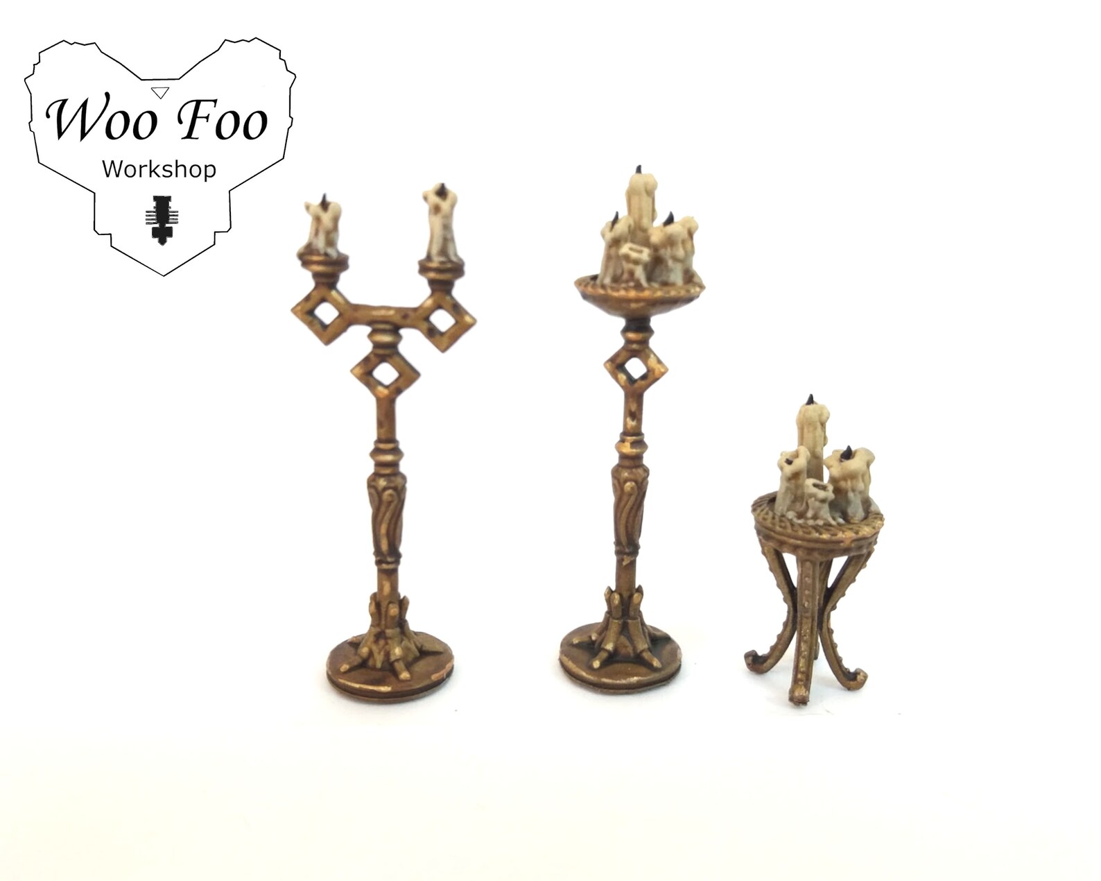 Fantasy Props Candle Holders Resin 3D Printed Gaming Terrain | Etsy