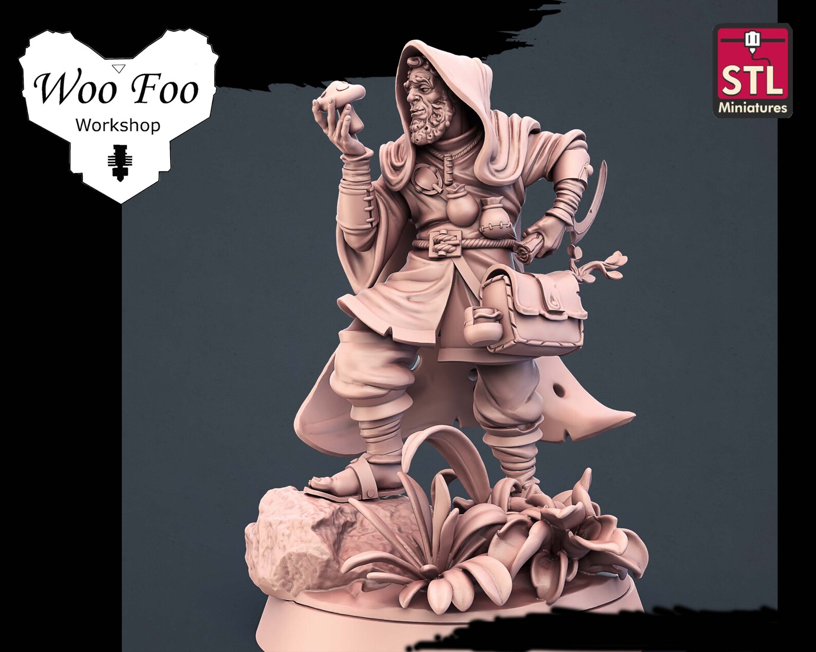 Druid Set 32mm 3D Resin Printed Fantasy Gaming Terrain STL Miniatures ...