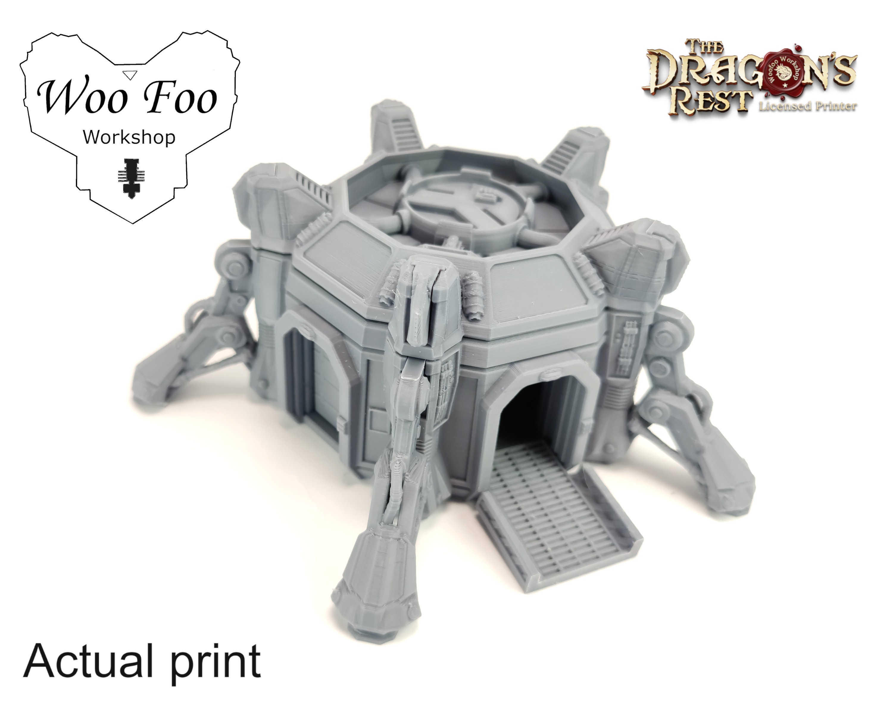 Sci Fi Base Hub Alpha 3d Printed, 28mm Wargaming Dragons Rest - Etsy UK