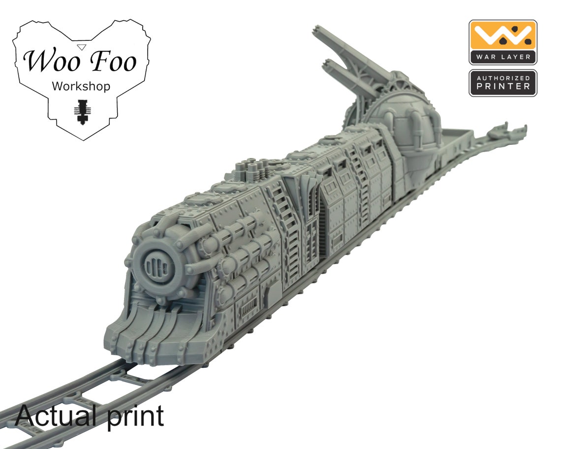 Sci Fi gothic train set 3D printed gaming terrain necromunda | Etsy