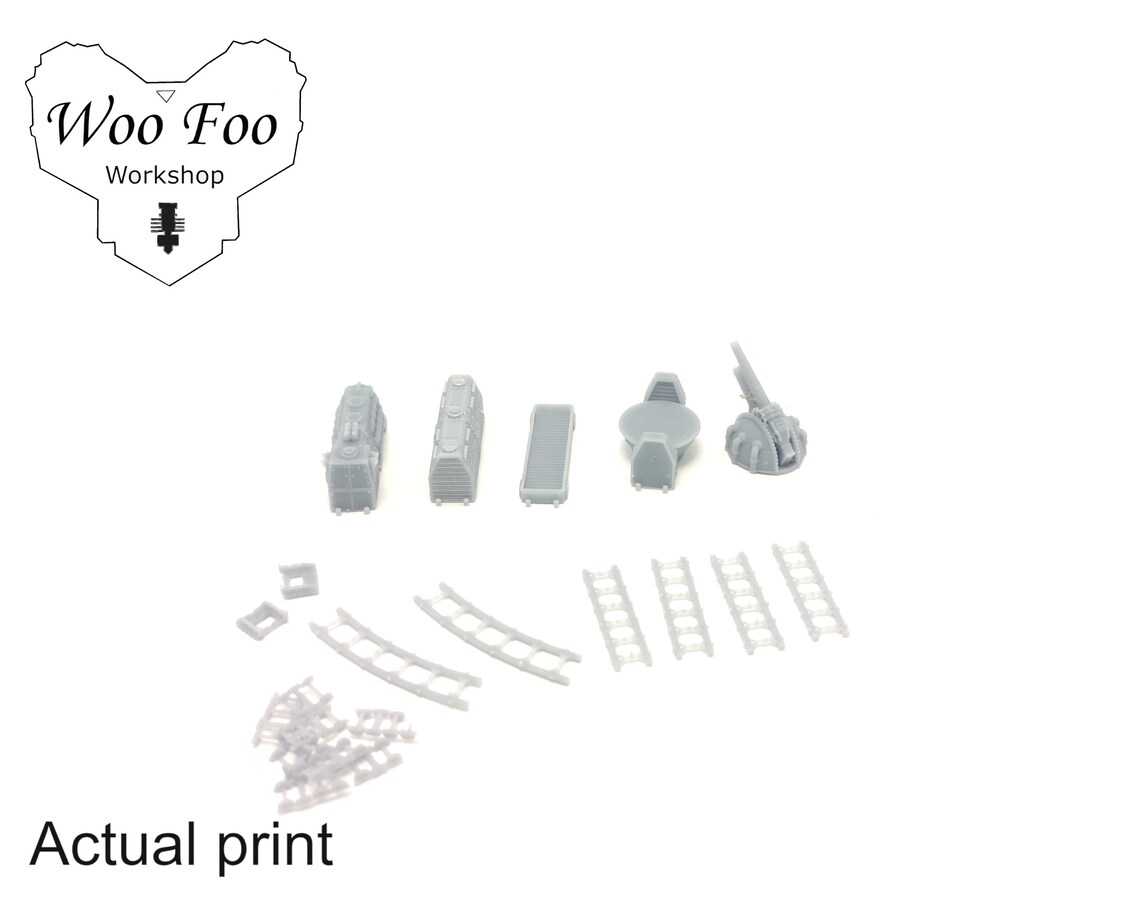 Sci Fi gothic train set Resin 3D printed gaming terrain | Etsy