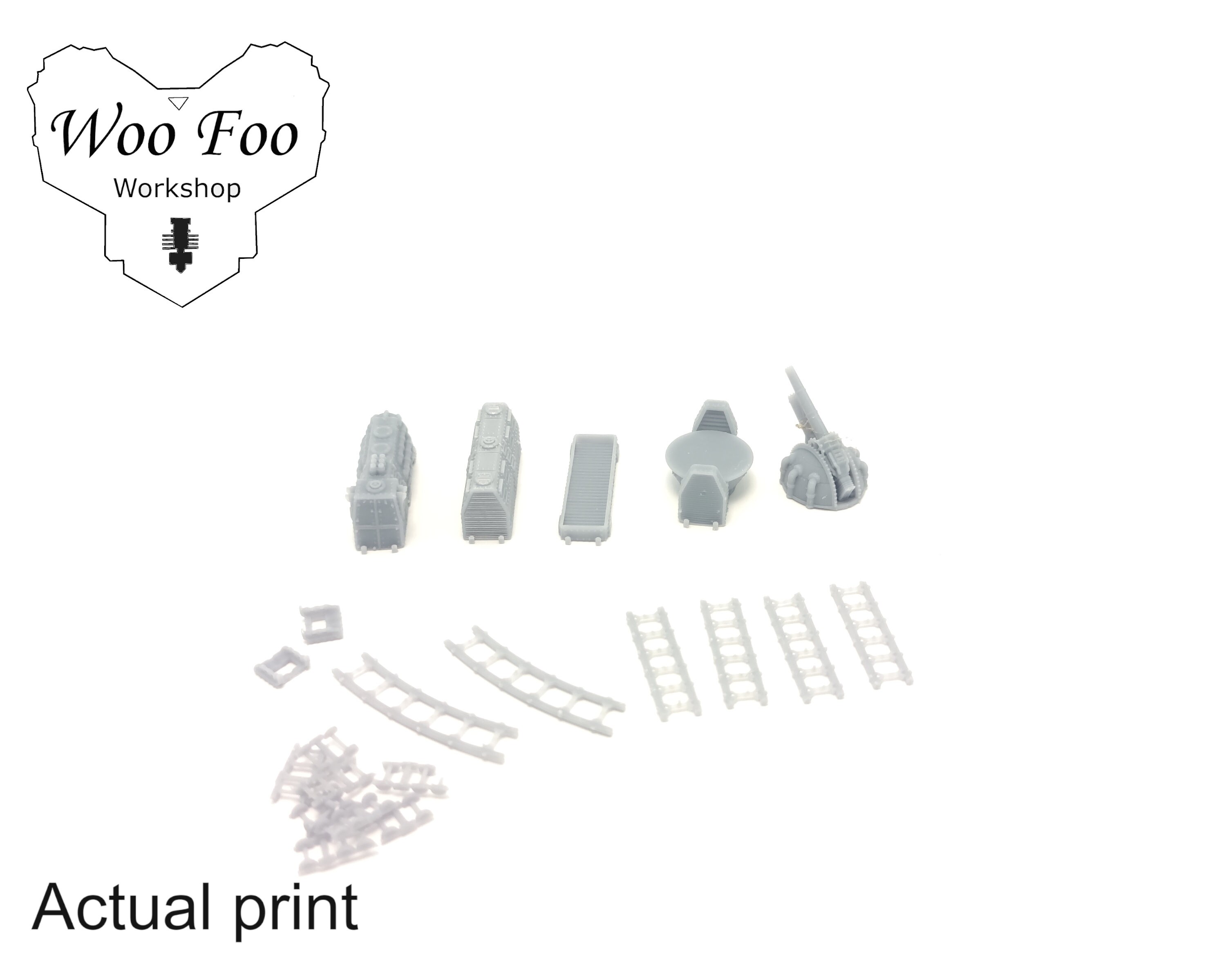 Sci Fi Gothic Train Set Resin 3D Printed Gaming Terrain Small - Etsy UK