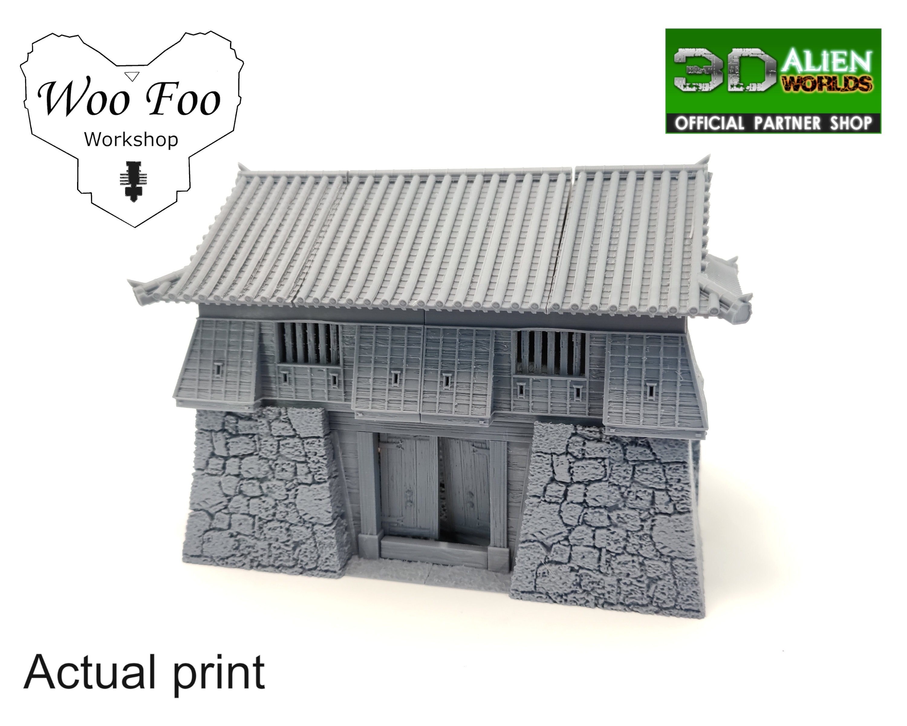 Samurai Castle Gate Tower 28mm 3D Printed Terrain Test of Honour ...