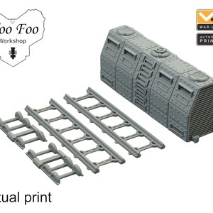 Sci Fi Gothic Train Set 3D Printed Gaming Terrain - Warlayer - Etsy