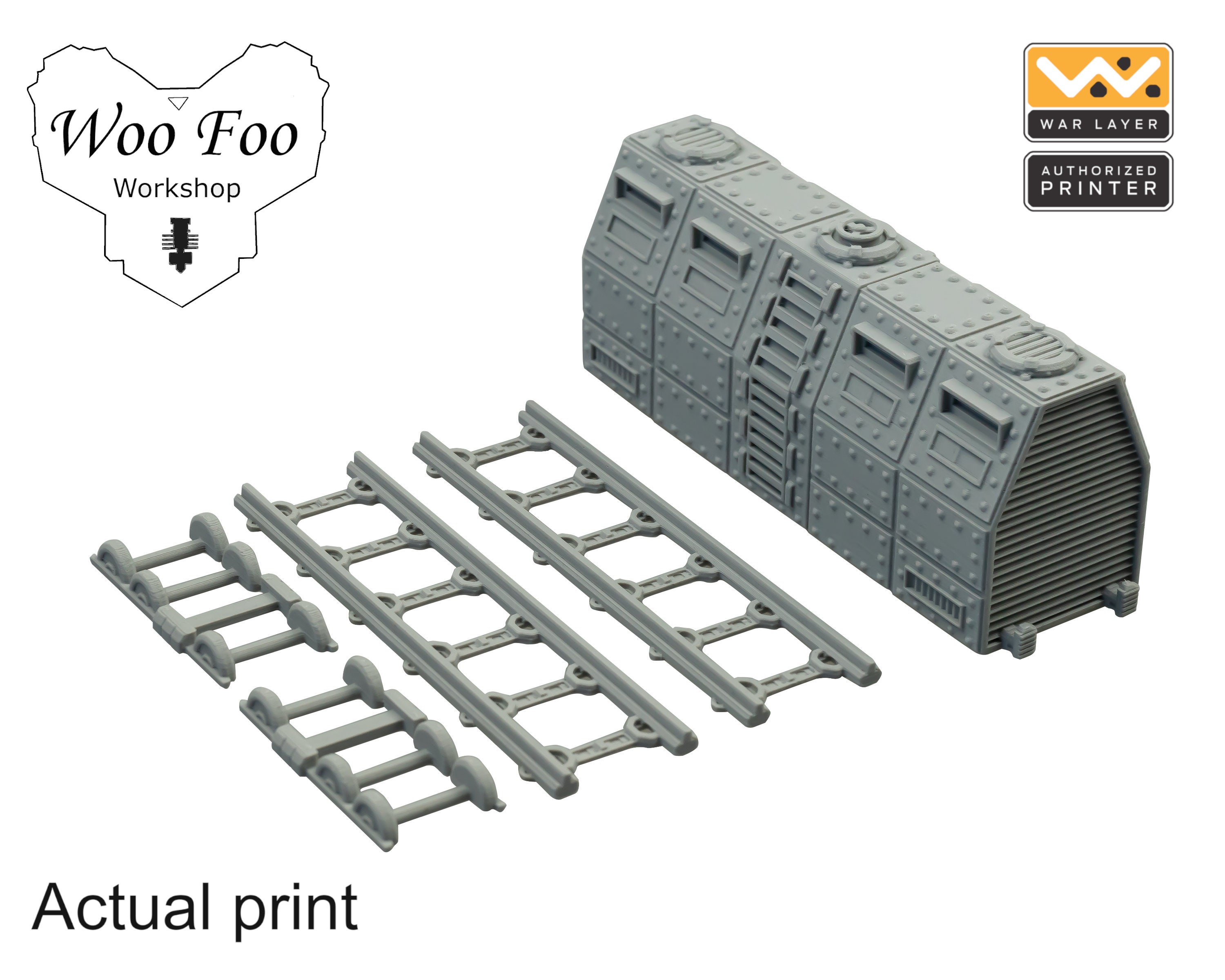 Sci Fi gothic train set 3D printed gaming terrain necromunda | Etsy