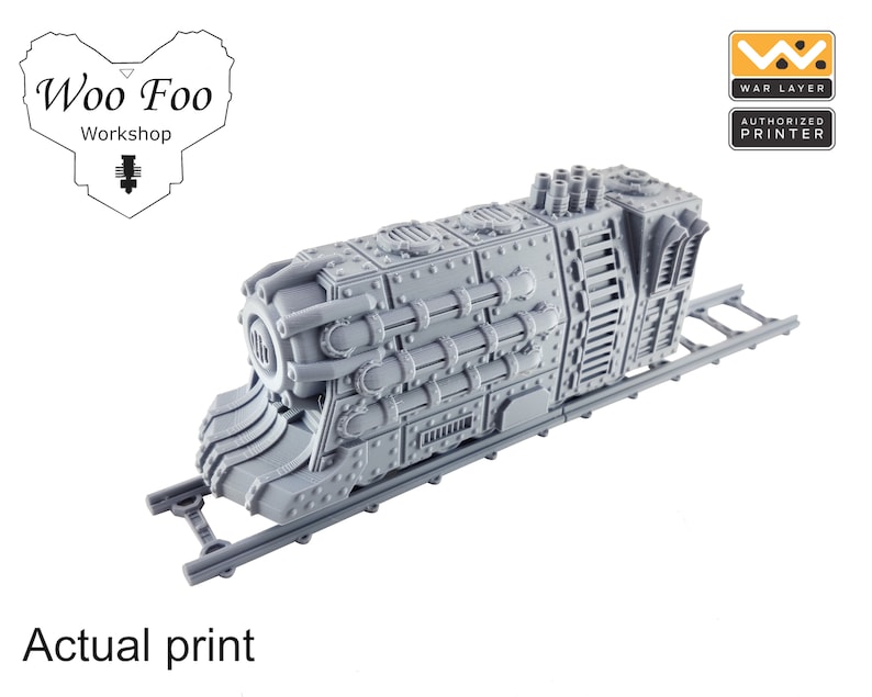 Sci Fi Gothic Train Basic 3D Printed Gaming Terrain - Warlayer - Etsy