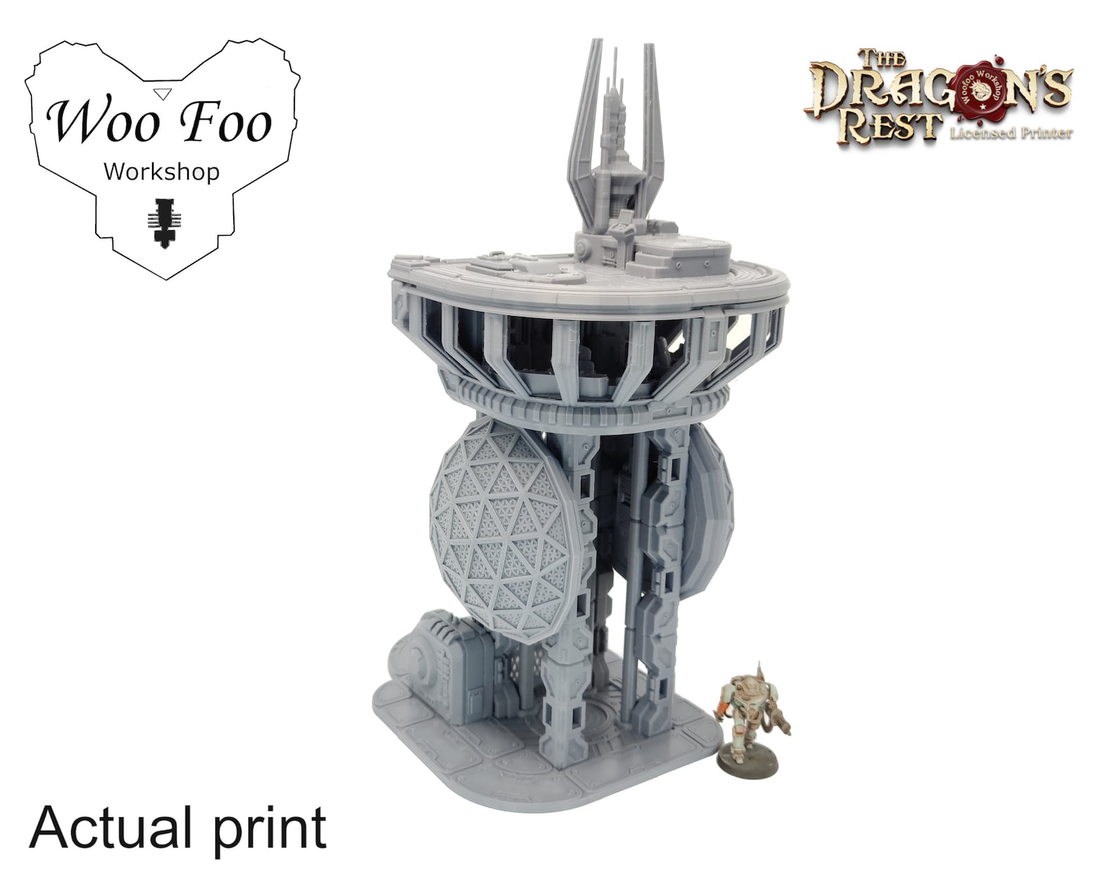 Sci Fi Scatter Control Tower 3D Printed Terrain Dragons Rest - Etsy