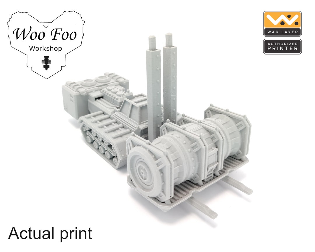 Sci Fi Gothic Train Heavy Loader With Reactor Container 3D - Etsy