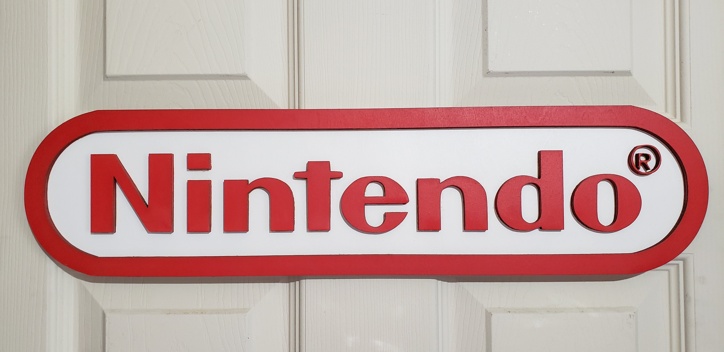 Large Nintendo Logo Sign for Gameroom, Arcade Room or Mancave - Etsy