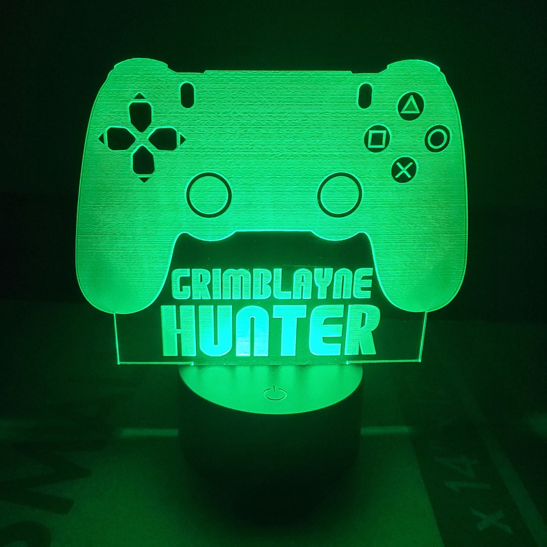 Personalized Playstation Inspired LED Gameroom Lamp/ Nightlight ...