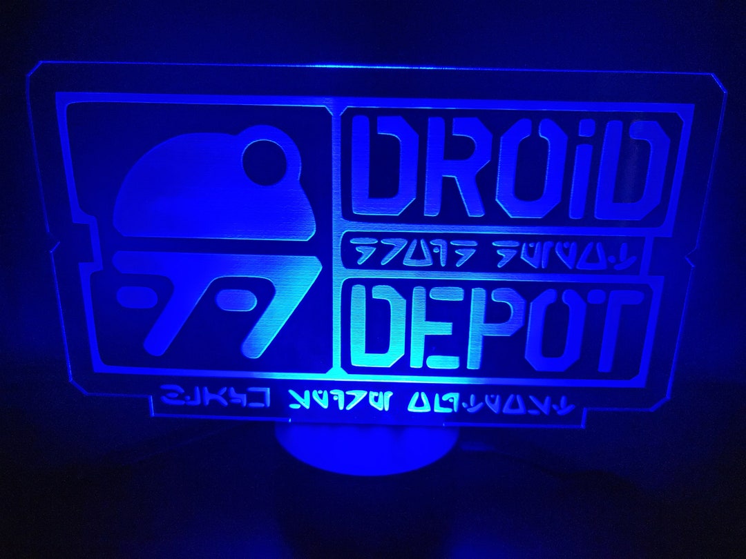Droid Depot Inspired Led Sign Desk Lamp Night Light for Star Wars ...