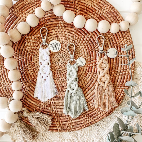 Macrame Key Chains - Etsy