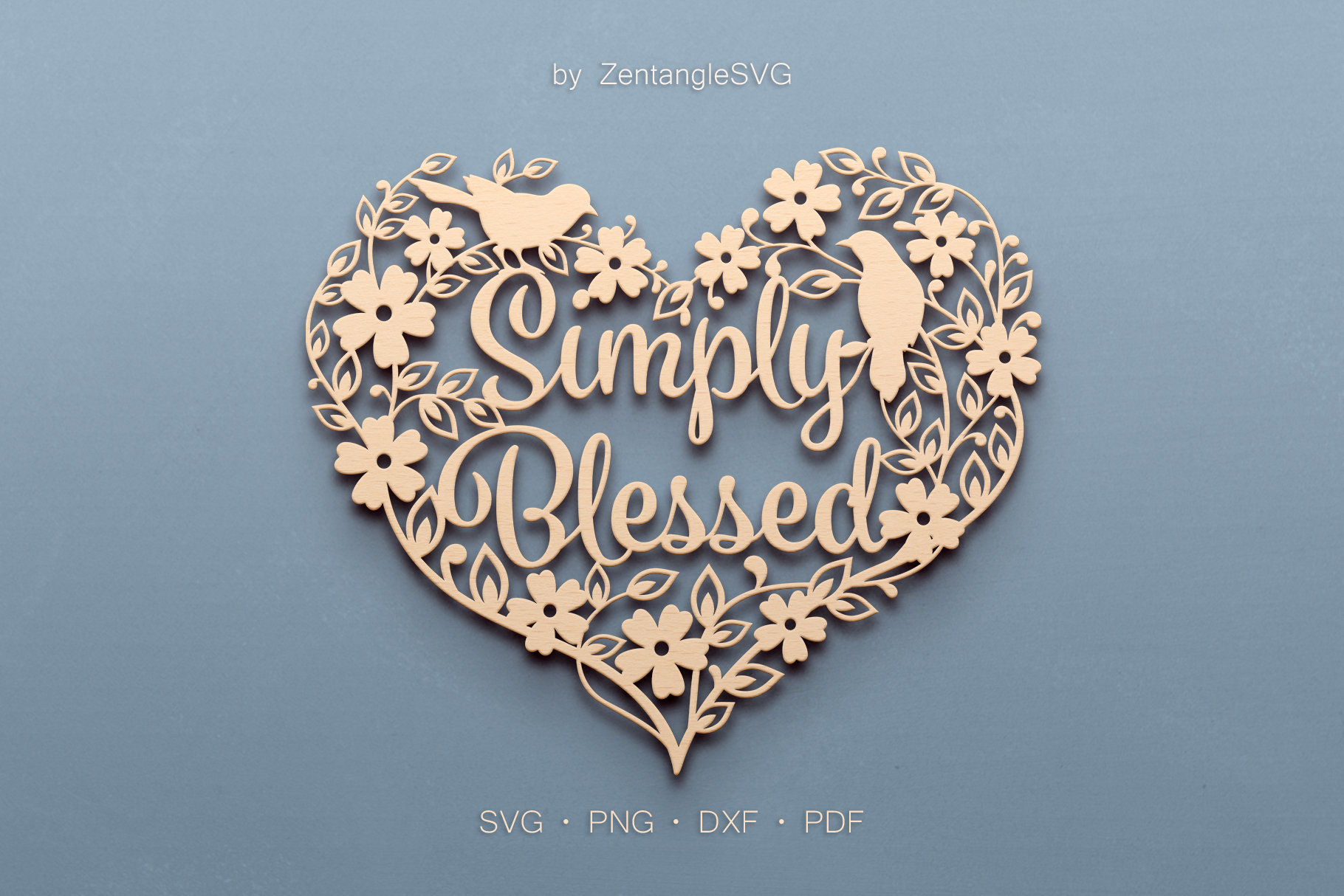 Simply Blessed Svg. Digital SVG PNG DXF for Laser Cut, Paper Cut ...