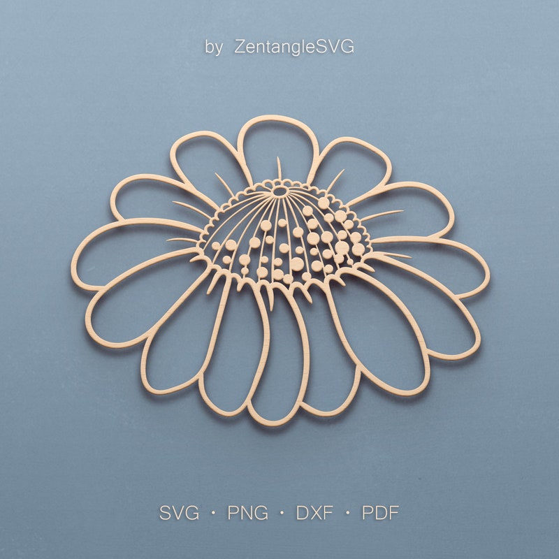 White Daisy Svg - Etsy