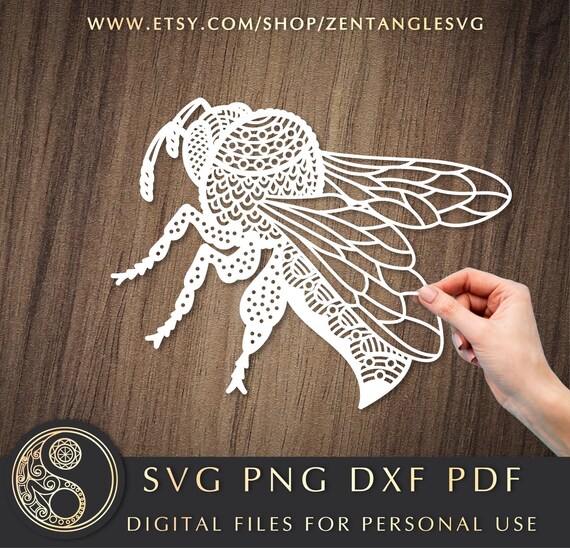 Clip Art & Image Files Honey Bee Bee mandala SVG Mandala SVG design for ...