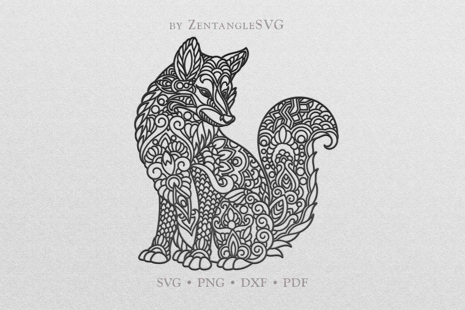 Mandala Fox Svg. Fox Mandala Svg. Fox Svg. Cricut Silhouette - Etsy