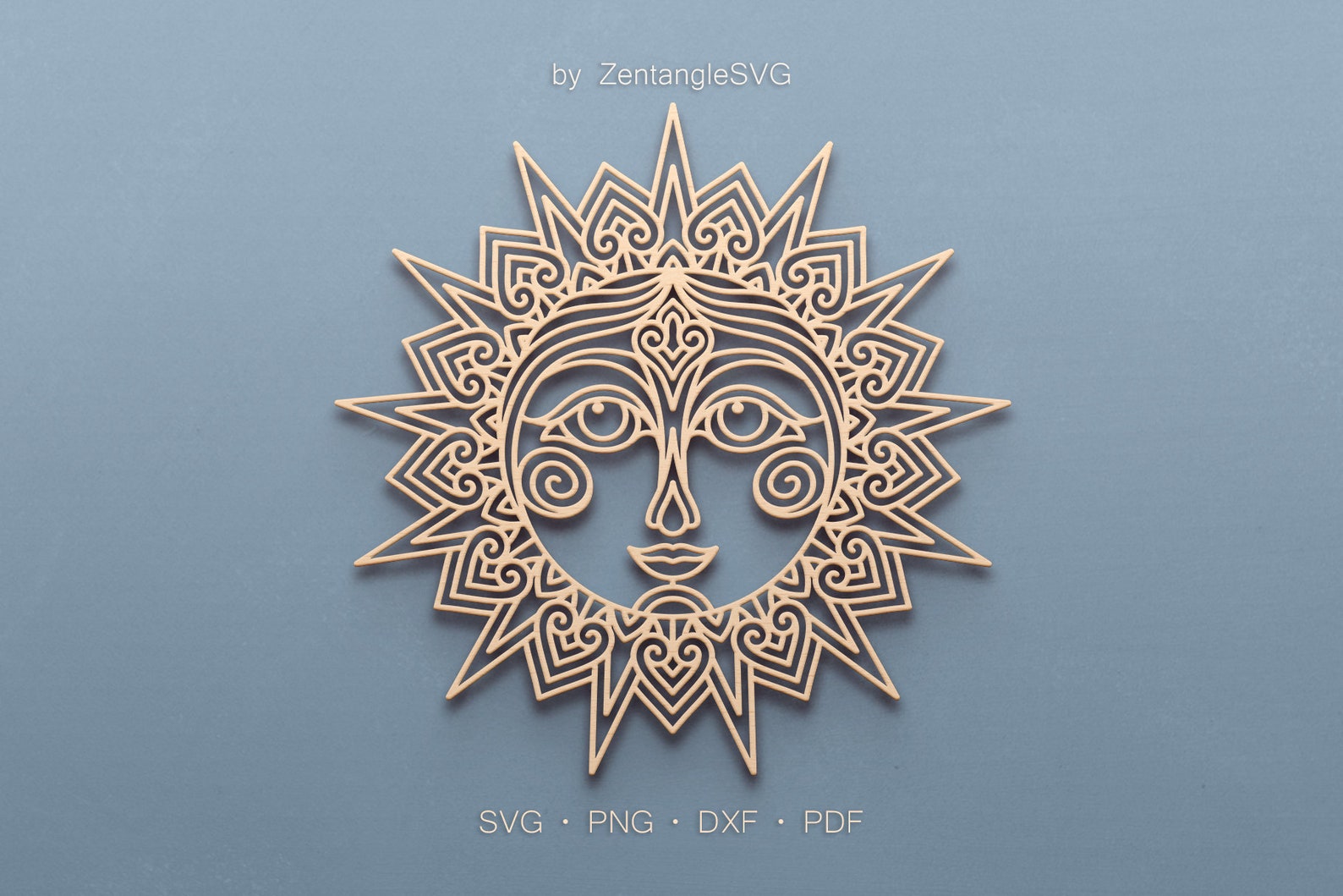 Sun Svg. Digital SVG PNG DXF for Laser Cut, Paper Cut, Cricut ...
