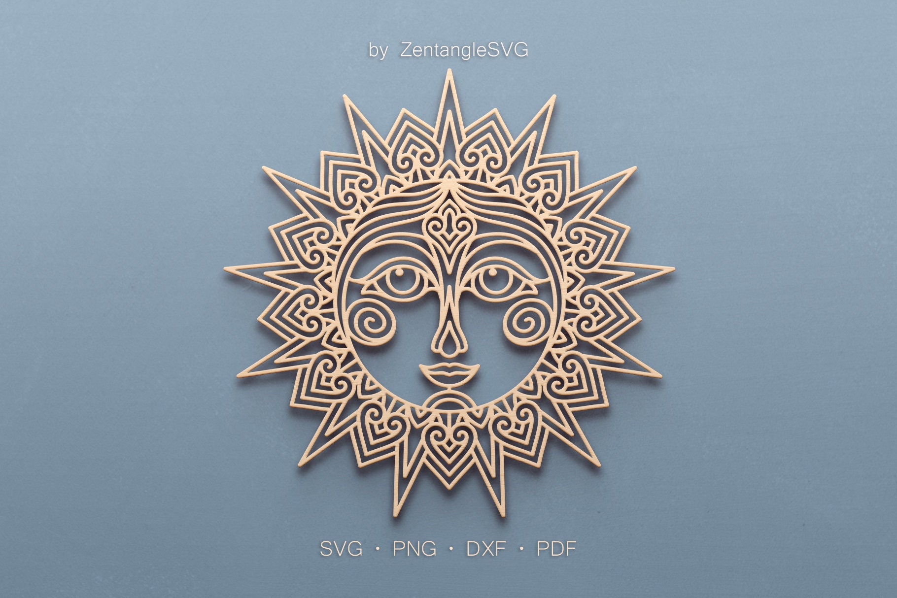 Sun Svg. Digital SVG PNG DXF for Laser Cut, Paper Cut, Cricut ...