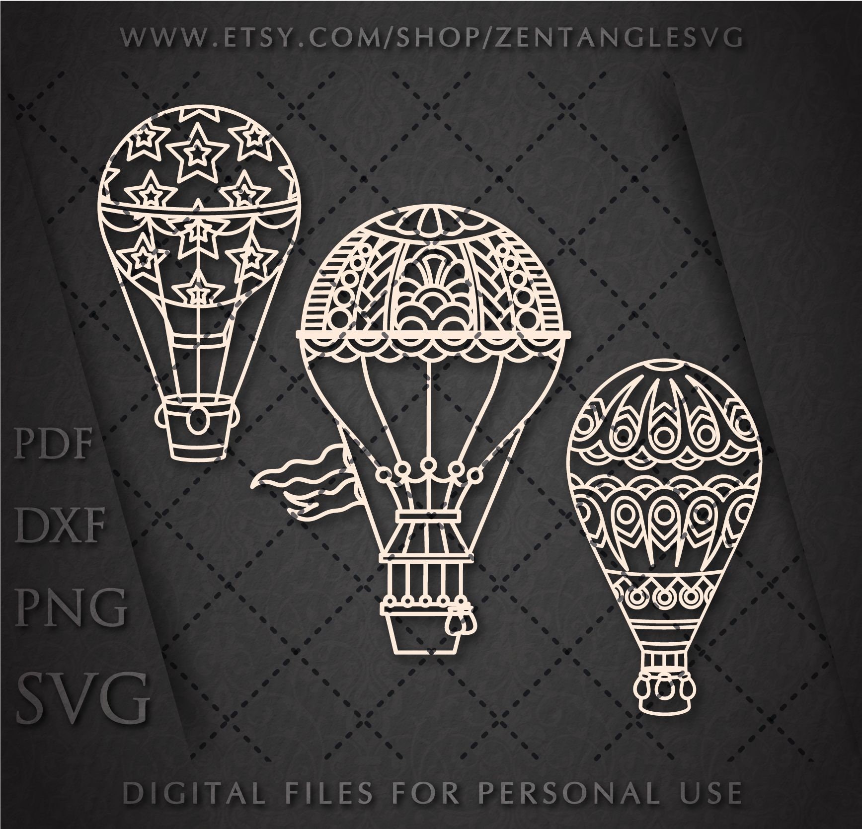 Hot air balloon Svg. Air balloon Svg. SVG bundle for Cricut | Etsy