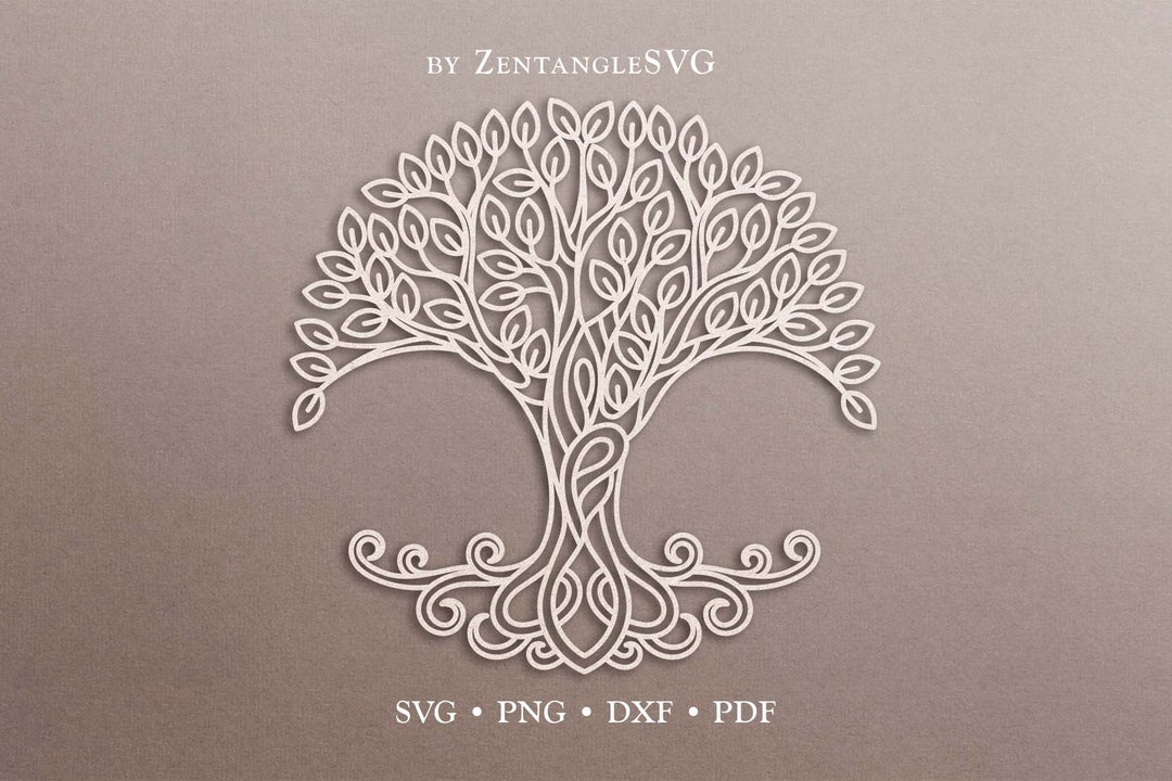 Tree of Life Svg. Digital SVG PNG DXF for Laser Cut Paper - Etsy