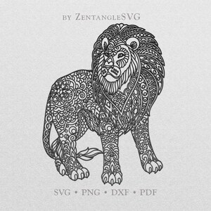 Lion Svg. Mandala Lion Svg. Lion Mandala Svg. Cricut, Silhouette Cut ...