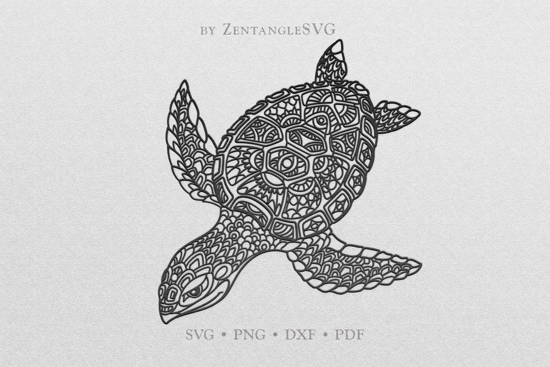 Turtle Svg. Mandala Turtle Svg. Sea Ocean Svg. Cricut, Silhouette Cut ...