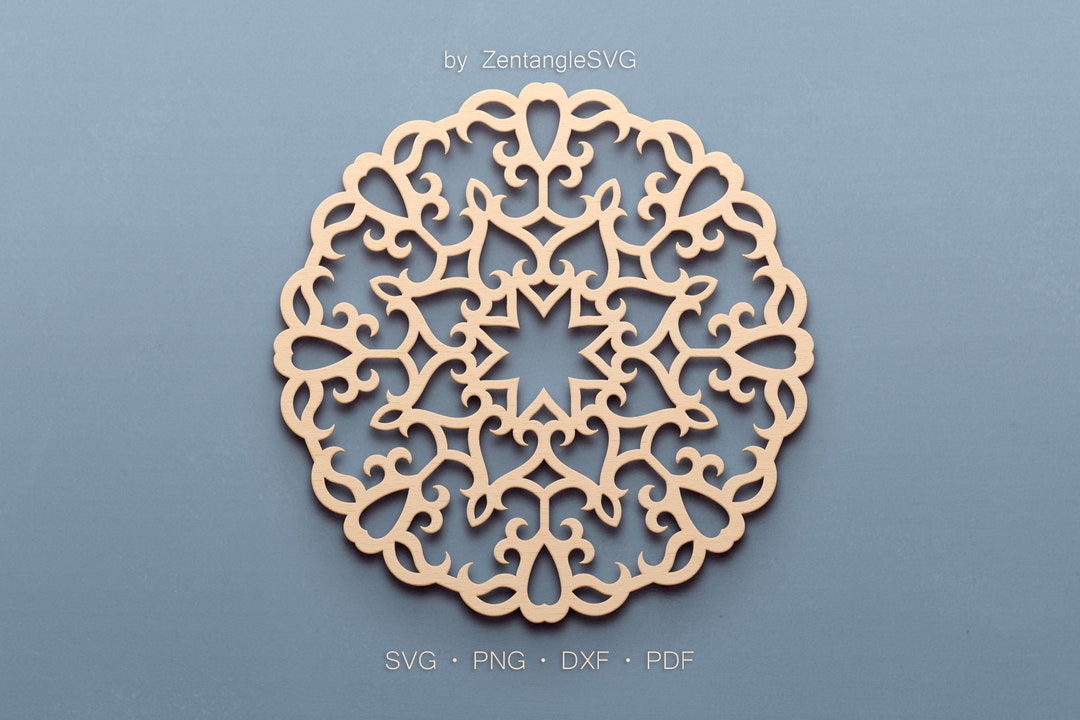Mandala Svg. Digital SVG PNG DXF for Laser Cut, Paper Cut, Cricut ...