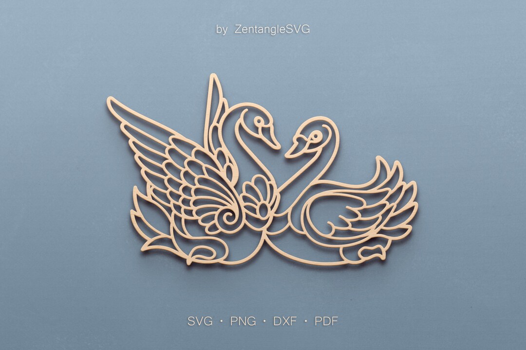 Swan Svg. Digital SVG PNG DXF for Laser Cut, Paper Cut, Cricut ...