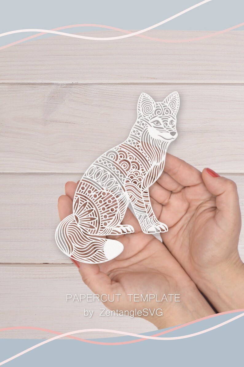 Fox Svg. Digital SVG PNG DXF for Laser Cut, Paper Cut, Cricut ...