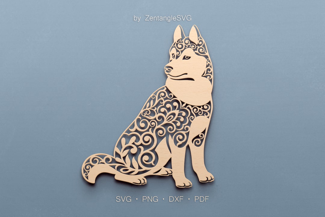 Husky Dog Svg. Digital SVG PNG DXF for Laser Cut, Paper Cut, Cricut ...