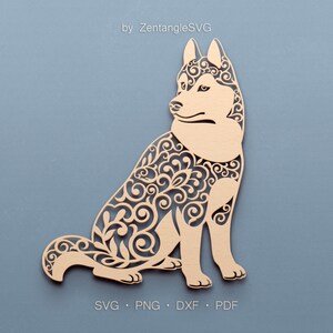 Husky Dog Svg. Digital SVG PNG DXF for Laser Cut, Paper Cut, Cricut ...