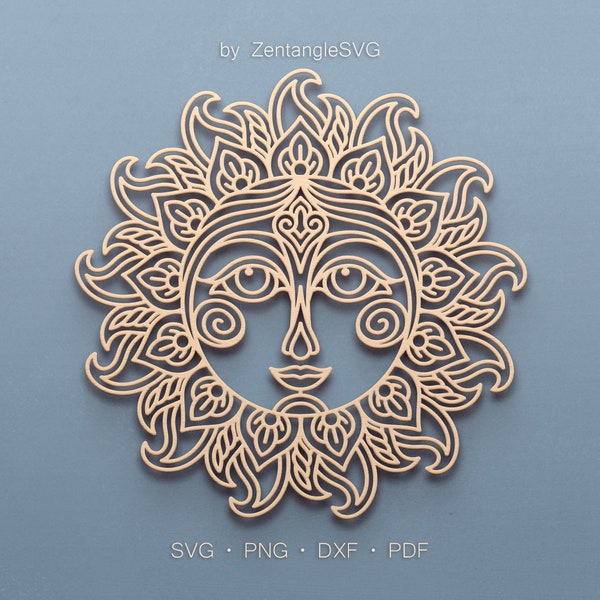 Celestial Mandala Svg - Etsy