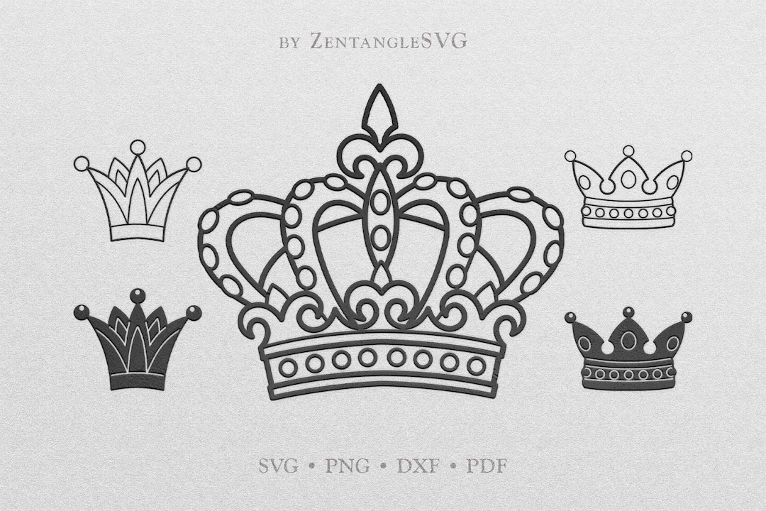 Crown Svg Bundle. Royal King & Queen Crowns. Cricut, Silhouette Cut ...