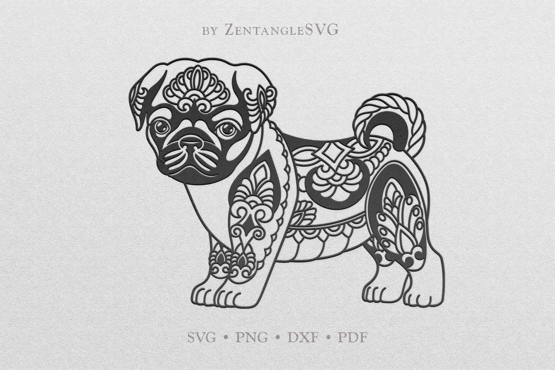 Pug Dog Svg. Mandala Dog Svg. Dog Mandala Svg. Cricut - Etsy Singapore