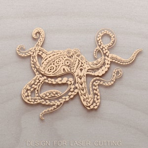 Octopus Svg. Digital SVG PNG DXF for Laser Cut, Paper Cut, Cricut ...