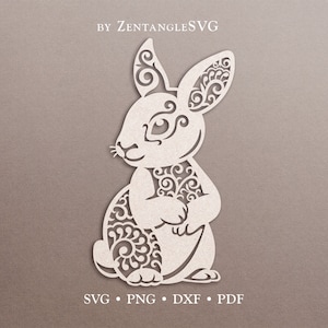 Bunny Svg. Rabbit Svg. Digital SVG PNG DXF for Laser Cut, Paper Cut ...